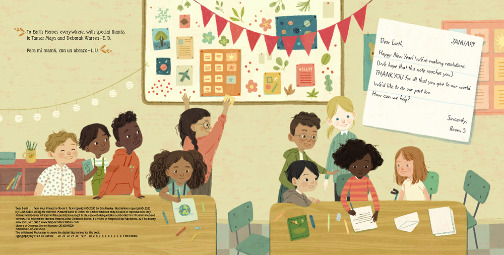 Dear Earth…From Your Friends in Room 5 – We Are LIT!